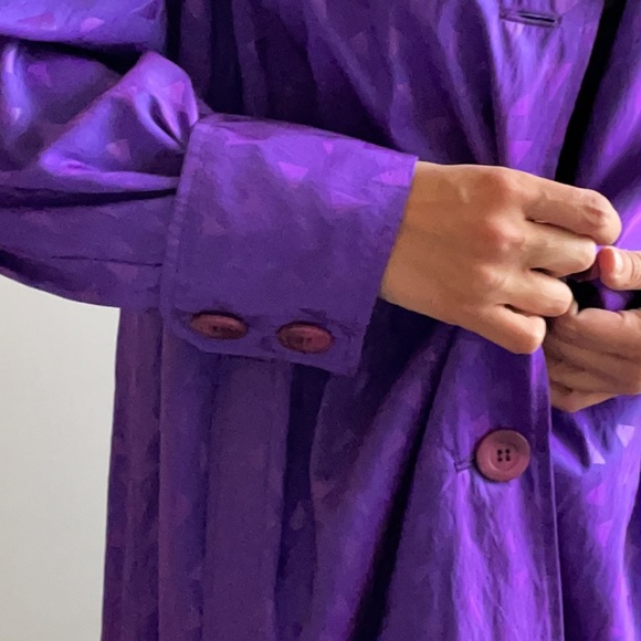 vision | Jackets & Coats | Purple Rain Coat Trench Coat | Poshmark